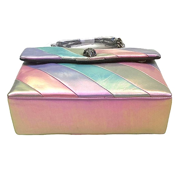 Kurt Geiger | Bags | Kurt Geiger Pastel Iridescent Rainbow Kensington ...